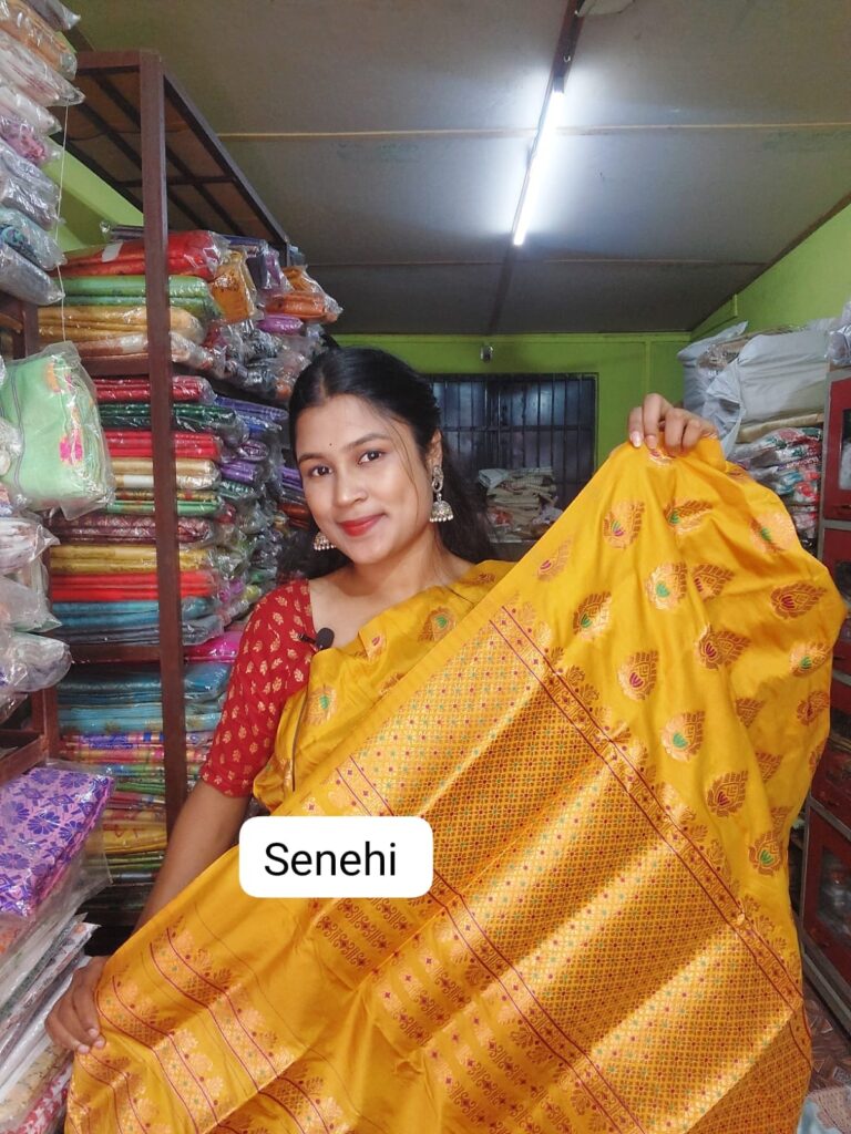 Mix pat Sador mekhela set – senehi